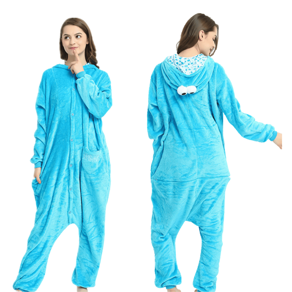 Adults Cookie Monster Onesie Sesame Street | Costumes by Casaliving ...