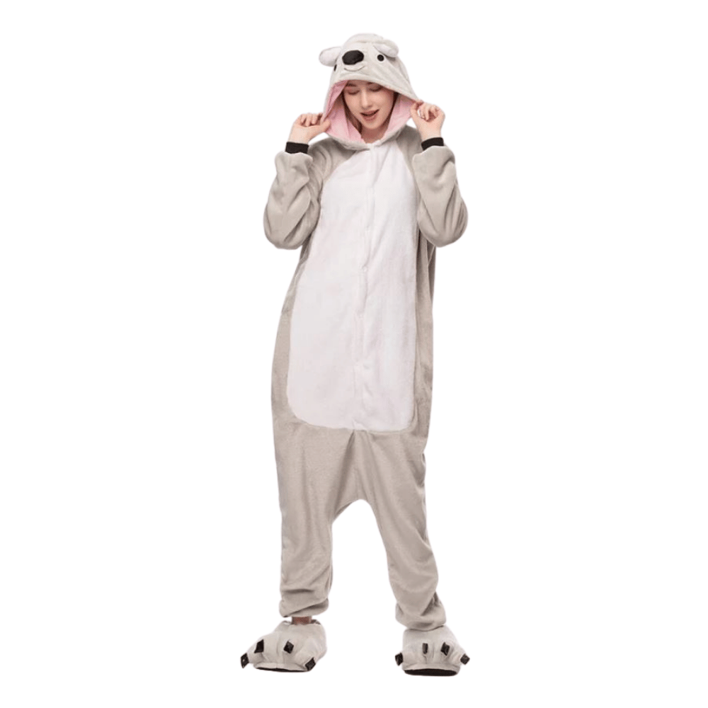 Adults Koala Onesie Kigurumi Pajamas Costume | Costumes by Casaliving ...