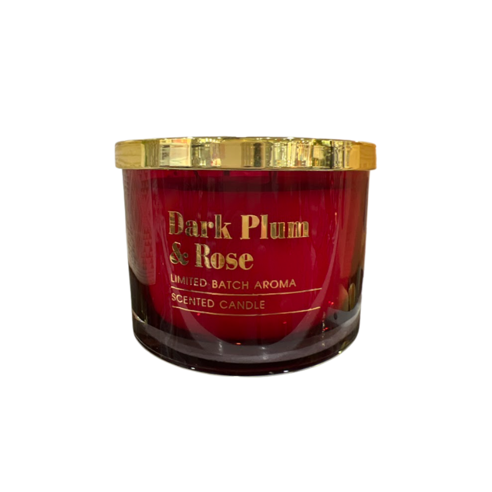 Dark Plum & Rose Scented Candle 340g | Home Candles and Oil Burners ...