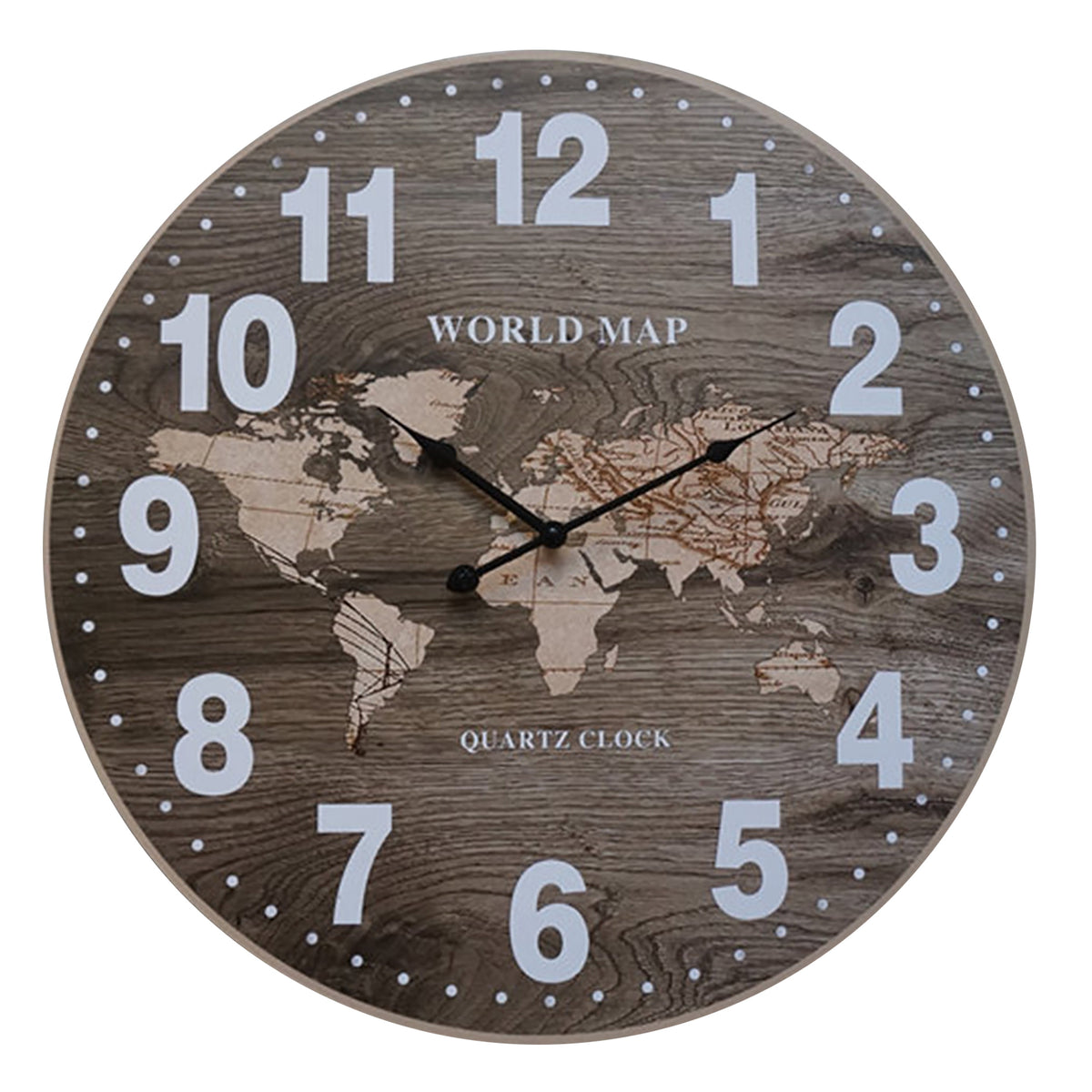 World Map Wall Clock | Clocks and Wall clocks by Casaliving — Casa Living
